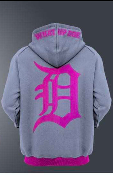 Pink and Gray Hoodie – What Up Doe Certified